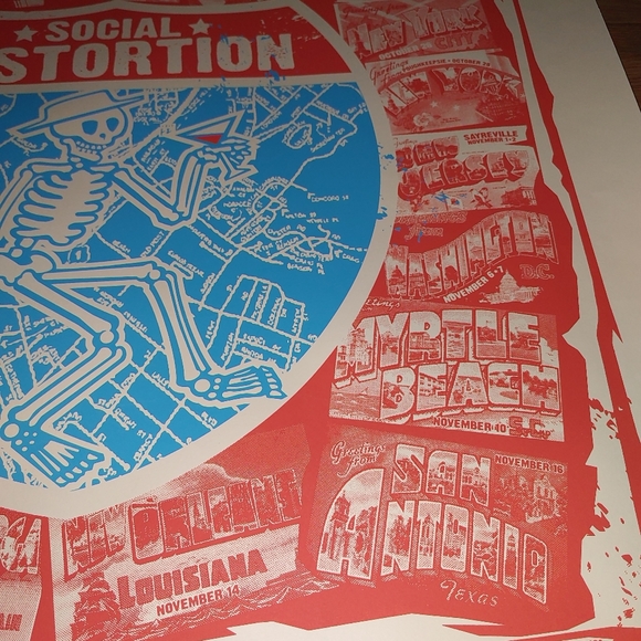 not sure | Art | Social Distortion 29 Fall Tour Poster | Poshmark